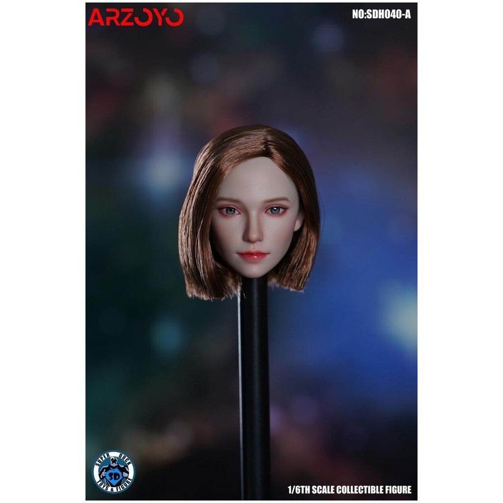 SUPER DUCK Sdh040 1/6 Mixed-Race Female Head Sculpt Carving Model Fit ...