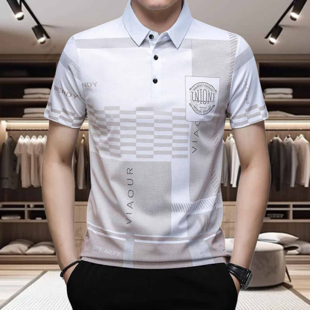 Men's polo shirt, men's office polo shirt with very beautiful lacot ...