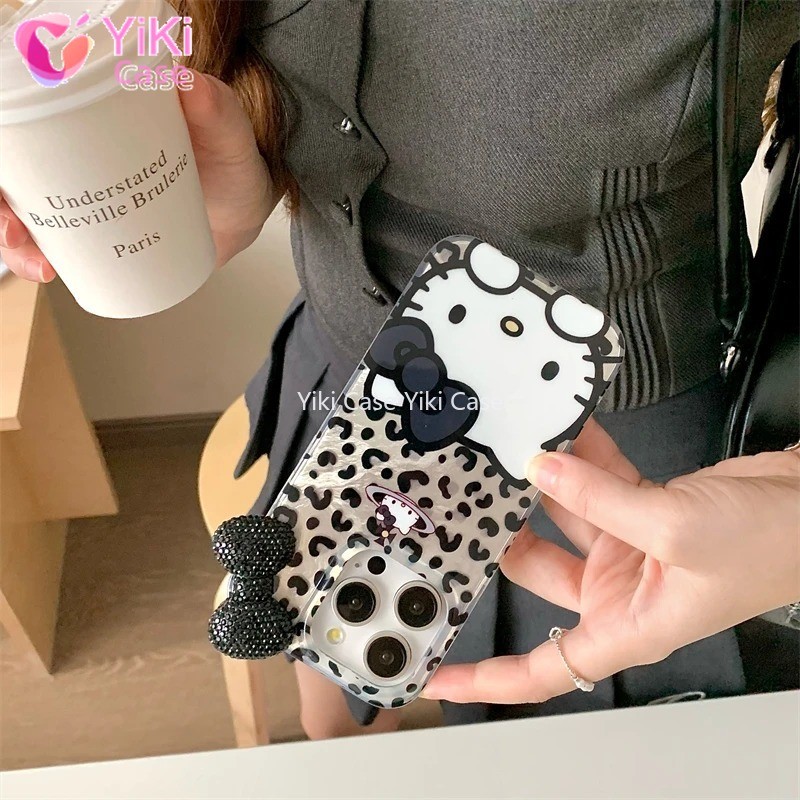 Chic Hello Kitty Bowknot Lustre Lining Hard High Phone Case for Samsung ...