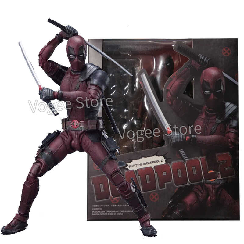 3D B7 16Cm SHF Deadpool 2 Action Figure PVC Superhero Collection Doll ...