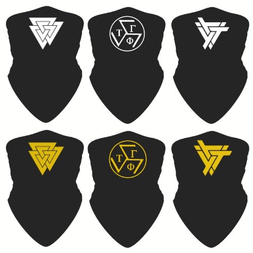 ♞Tau Gamma Phi Inspired Tube mask Half Face/Tube Mask & Head/Neck ...