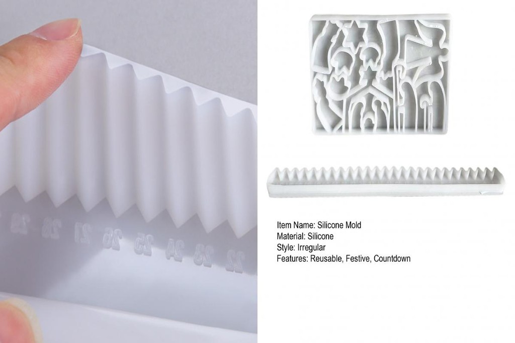 FreShone- Festive Silicone Molds Festive Shape Molds Christmas ...