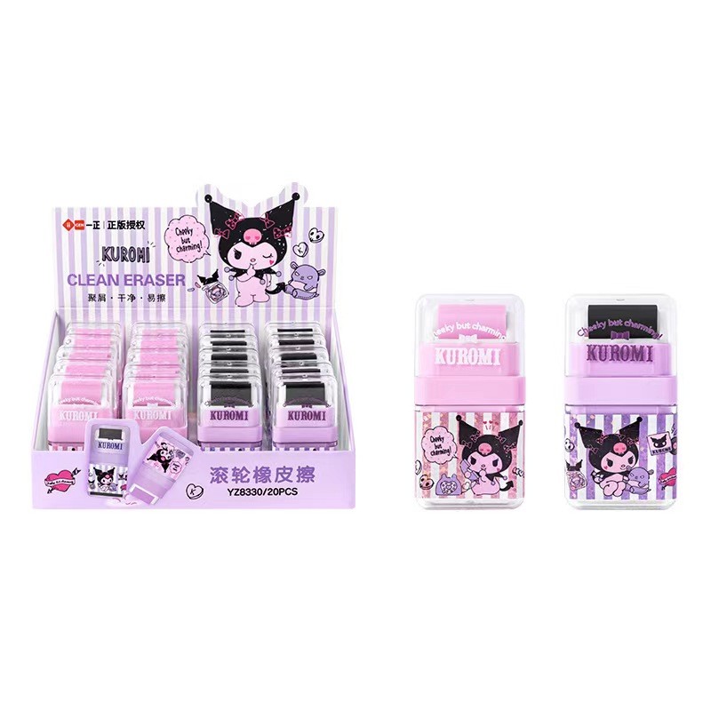 Pencil Eraser Cartoon Animal Themed Roller Colorful Rectangle Eraser ...