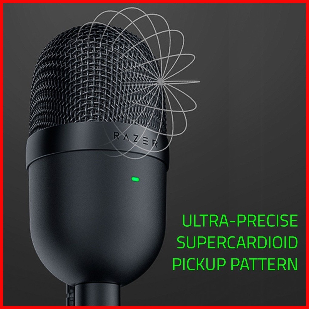 ∇ Original Razer Seiren Mini Microphone Condenser USB Ultra-compact ...