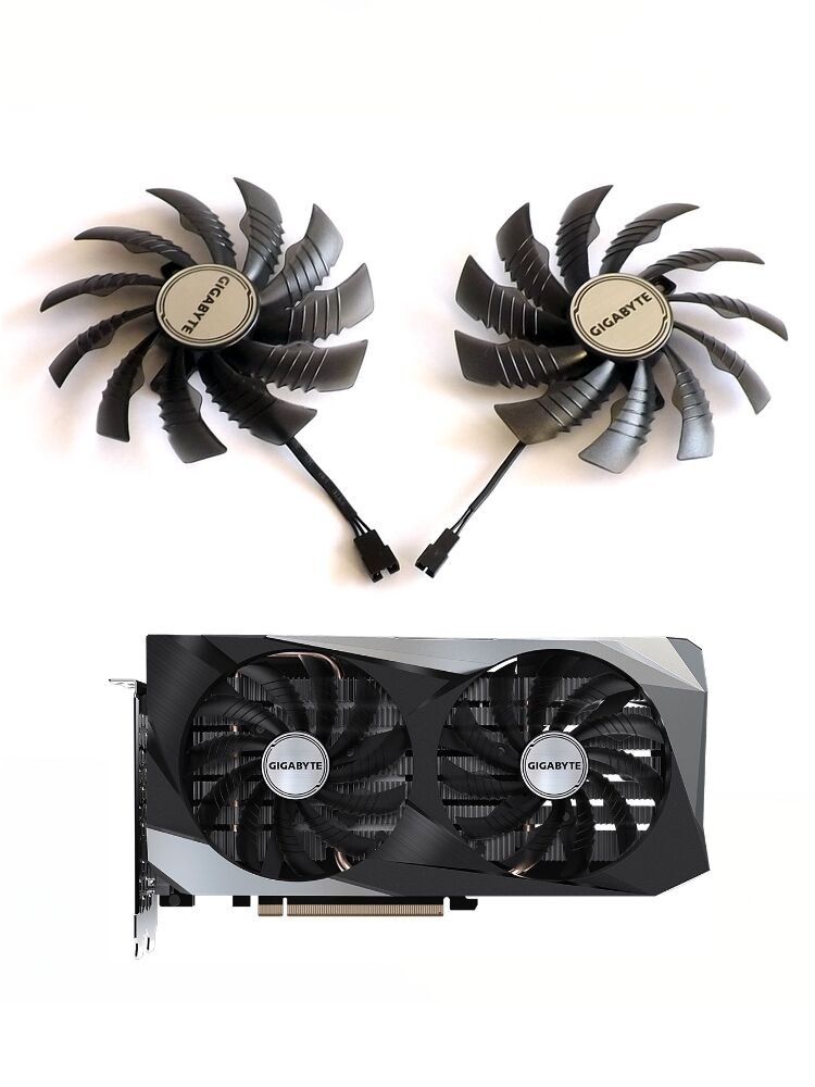 Gigabyte RTX3050 WINDFORCE OC8G GTX1650 GAMING Graphics Card Fan ...