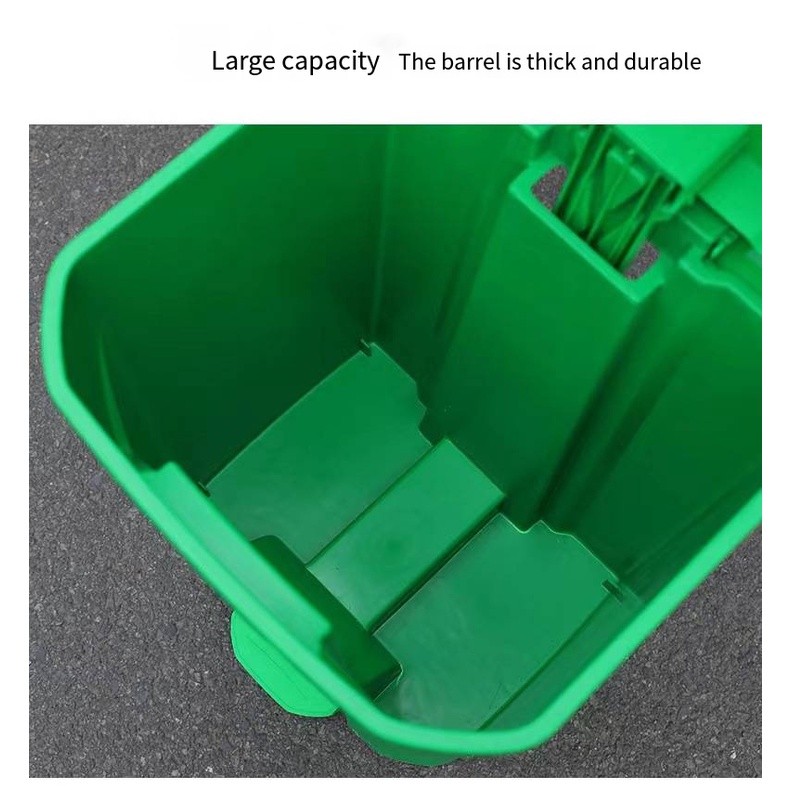 X H D Large Outdoor Household Garbage Can With Pedals, 15L/50L/80L/100L ...