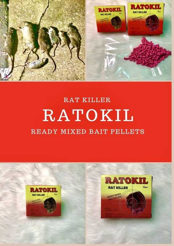 RAT POISON RATOKIL READY MIXED BAIT PELLETS 100G | Shopee Philippines
