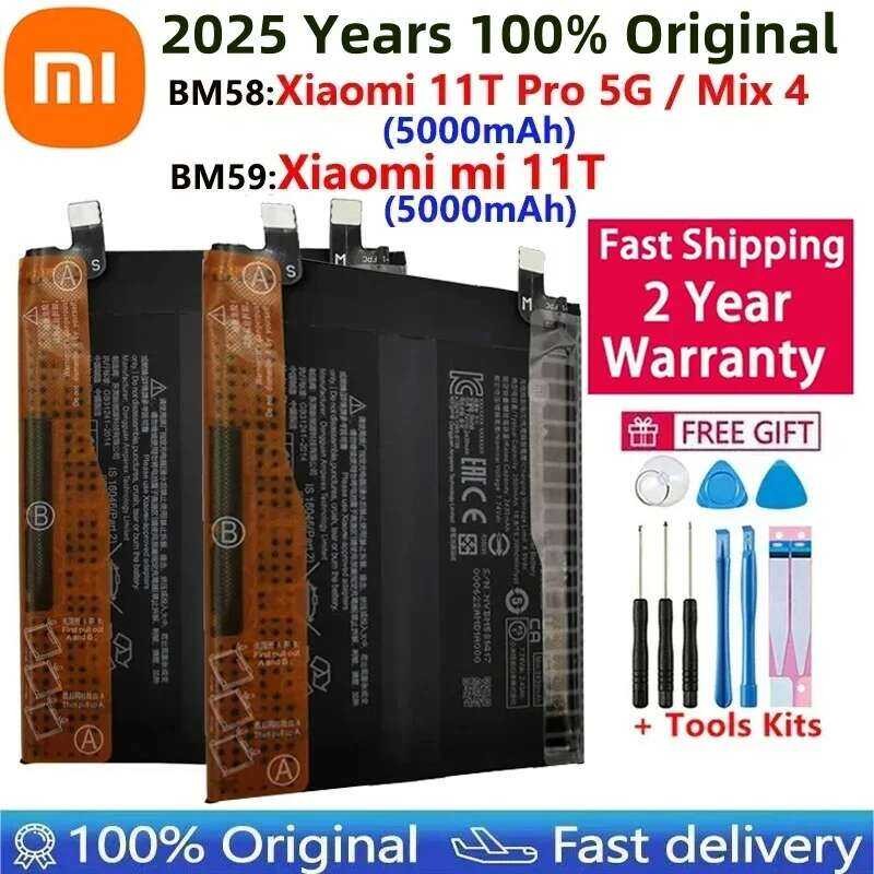 2025 93 Years 100% Original Battery Bm59 For Xiaomi 11T Mi 11T, Bm58 ...