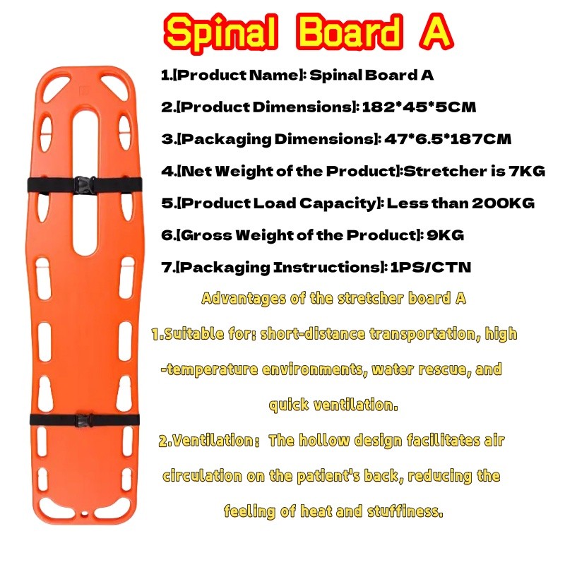 SPINE BOARD WITH STRAP MEDICAL SPINE BOARD HEAVY DUTY | Shopee Philippines