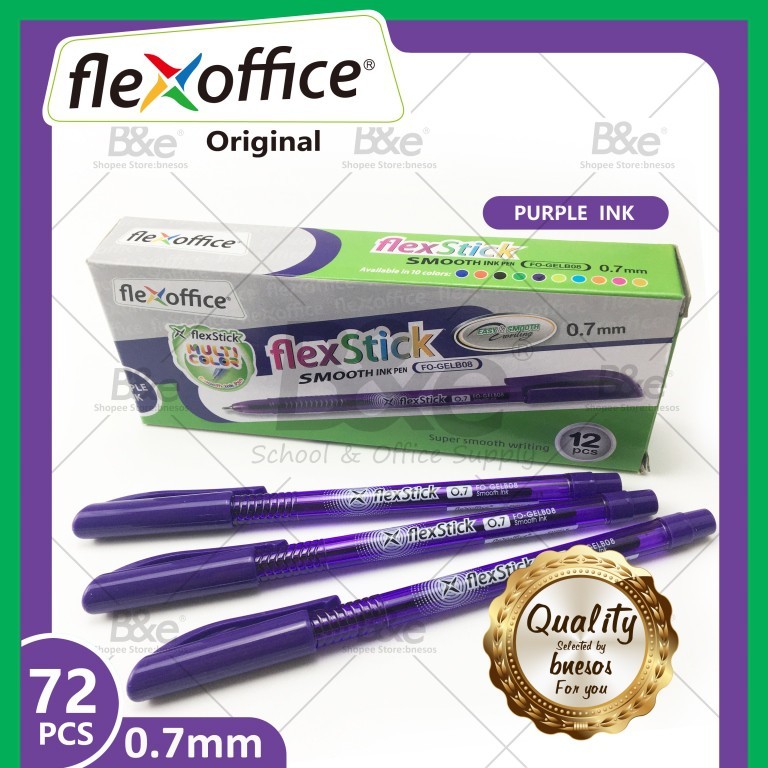 bnesos Stationary School Supplies Flexstick Smooth Ink Pen 0.5 0.7 ...