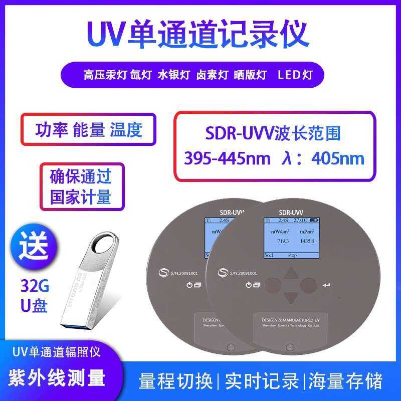 Light Intensity Detector for LED Lamp SDR-UVV Illuminance Meter UV ...