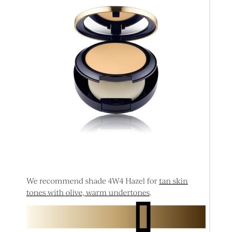 Estee Lauder Double Wear Powder Foundation 4W4 HAZEL | Shopee Philippines