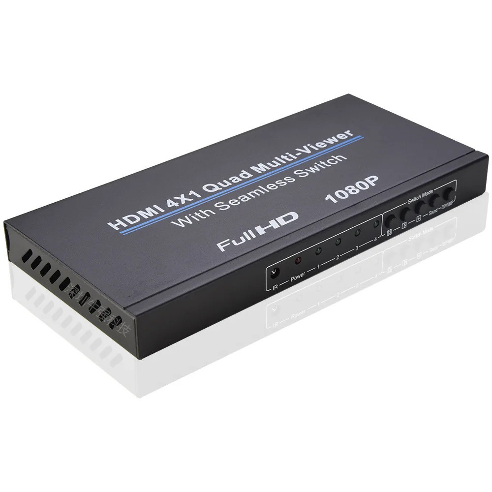 HD 4x1 Quad Multiviewer Multi Channel Video Multiplexer 4 Port Hdmi ...