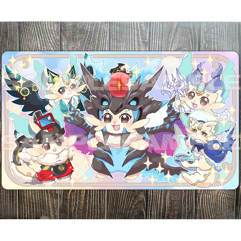 Yu-Gi-Oh Purrely Mat Playmat Card Pad Snake-Eyes Flamberge Dragon Evil ...
