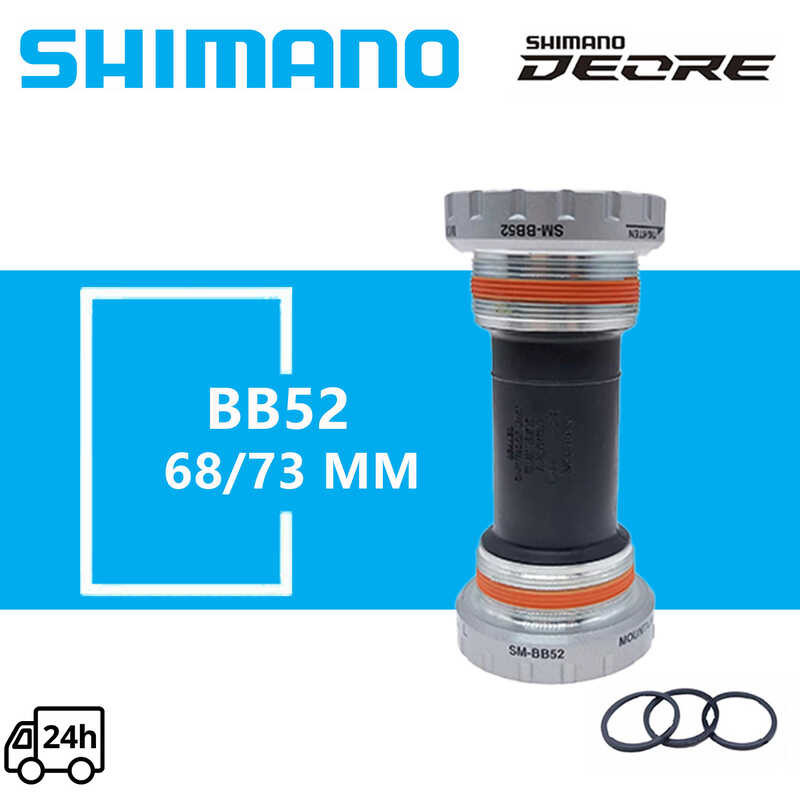 Shimano DEORE BB52 Bottom Bracket MT501 Upgrade MT500 Thread 68mm/73mm For HOLLOWTECH II MTB ...