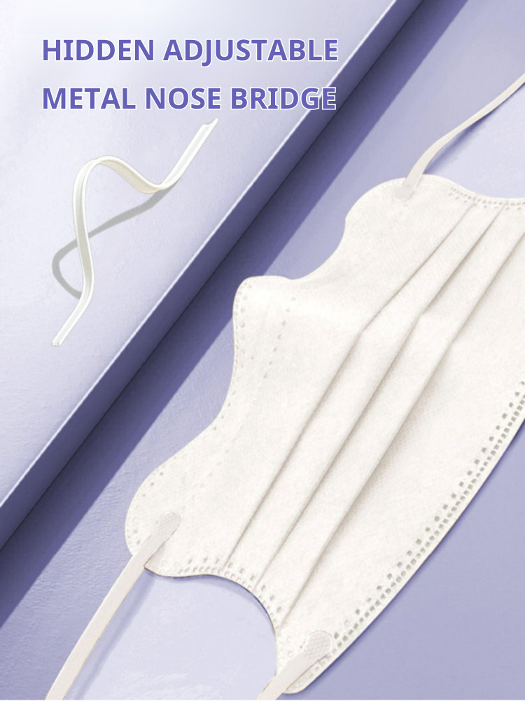 50pc 3D Face Mask Face-Lifting Butterfly Facemask Dust Mask V-shaped ...