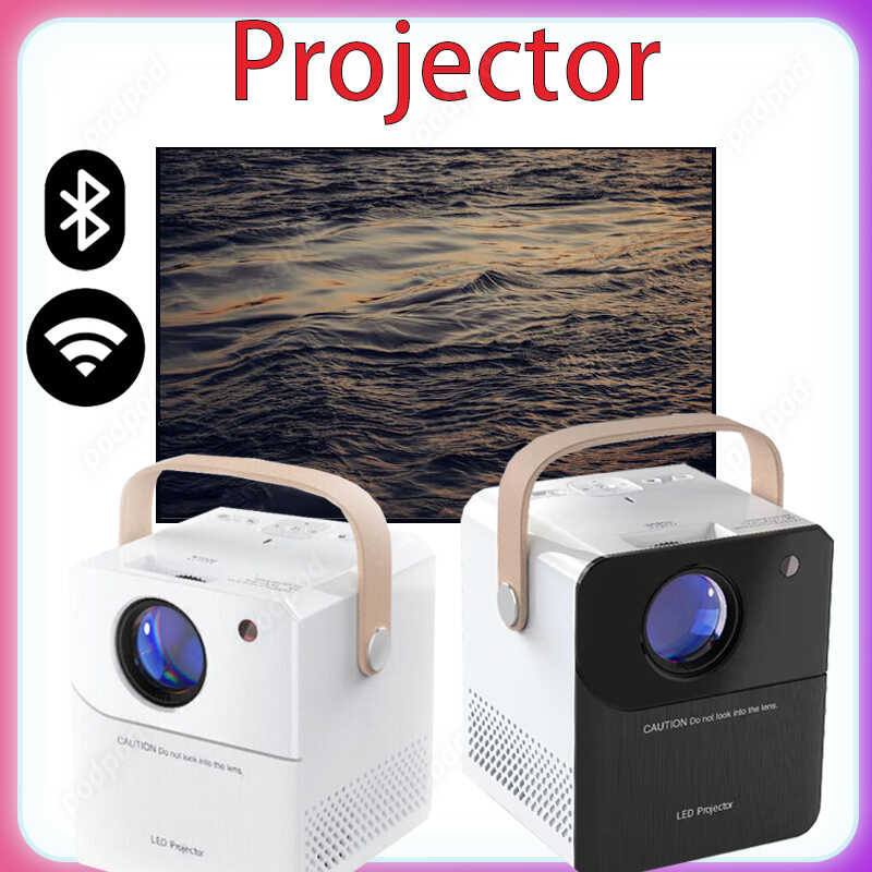 Y8 Portable Smart Mini 4K UHD 6000 Lumens WiFi Bluetooth USB Projector ...