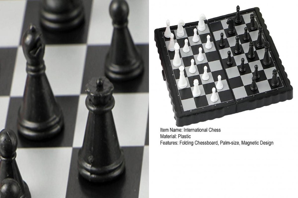 Magnetic Chess Set Foldable Chess Set Portable Magnetic Travel Chess ...
