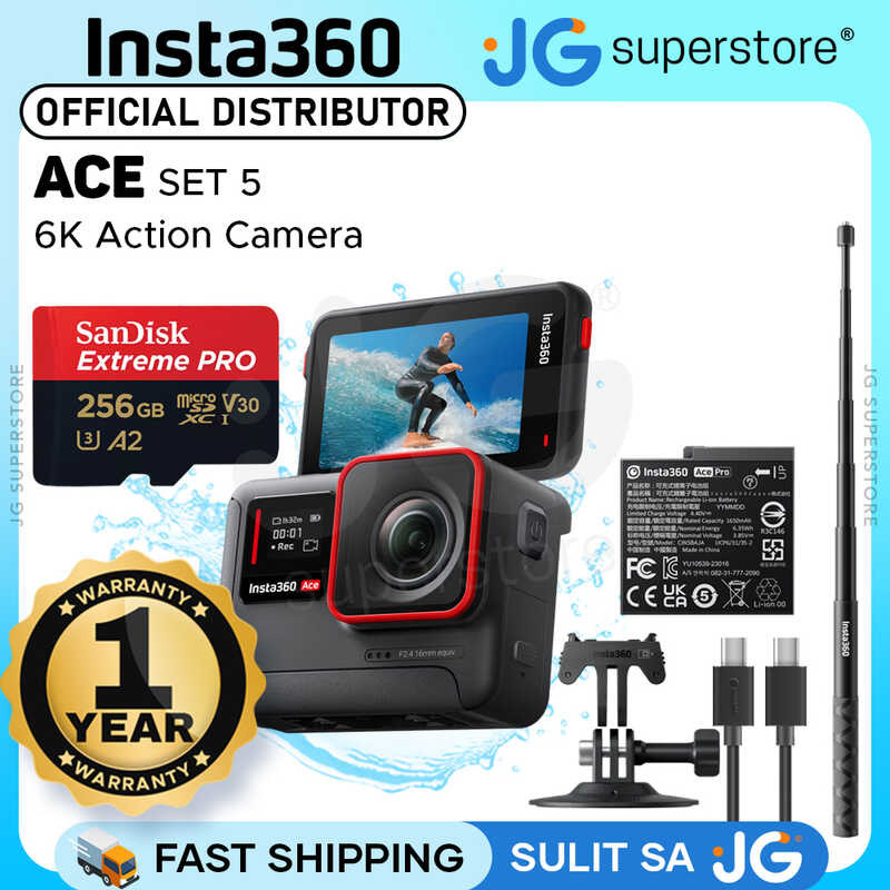 Ace Insta360 Waterproof Smart Action Camera With 1/2" Sensor, 16Mm F2.4 ...