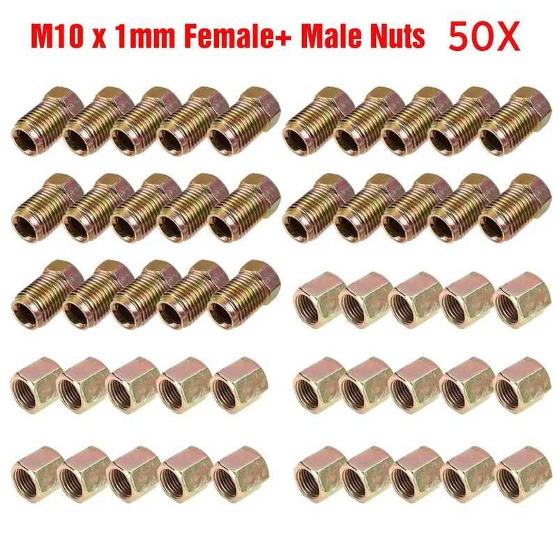 M10 X 1Mm 3/16" OD Copper Brake Tubes Line Pipe Fittings Metric ...