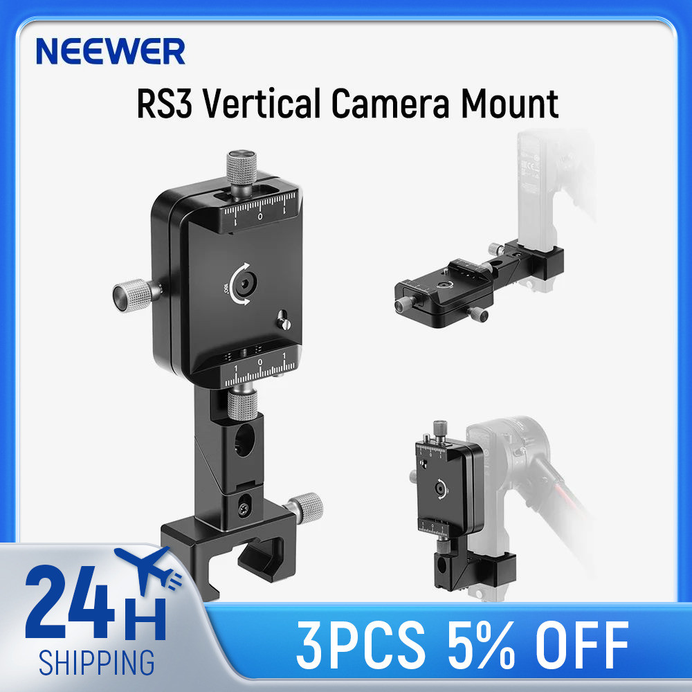 NEEWER RS4 RS3 Vertical Camera Mount For DJI Ronin RS4 RS3 Pro RS 3 RS 2 Gimbal Stabilizer 180 ...