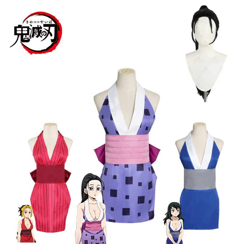 § Anime Demon Slayer Suma Hinatsuru Makio Cosplay Costume Uzui Tengen ...