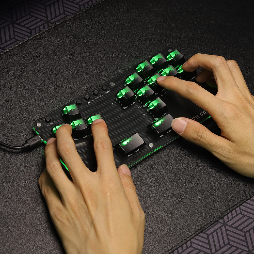 Haute42 Fightstick Hitbox Leverless Controller Mini Stickless Arcade ...