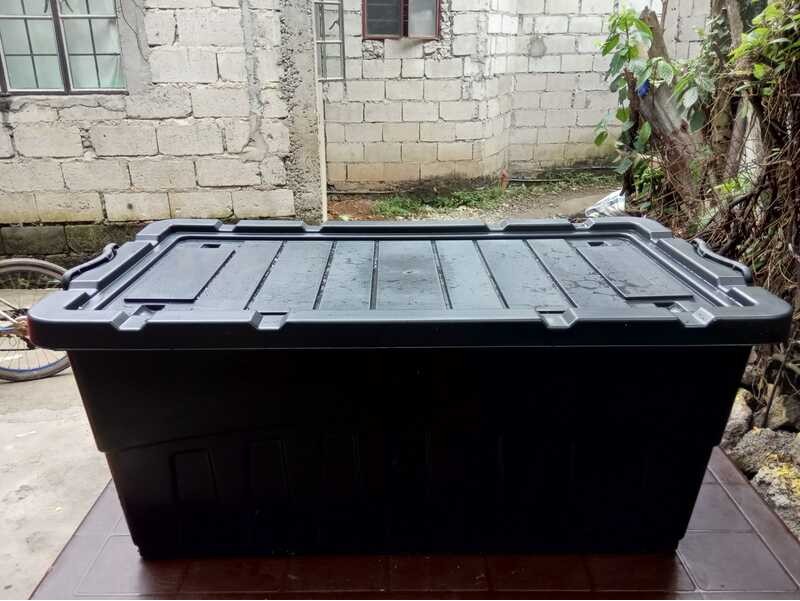 & Rectangular Black Storage - Kahon 78Liter | Shopee Philippines