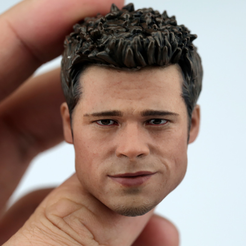 1/6 § Young Brad Pitt Sculpt PVC Male Head Carving Model Fit 12 ...