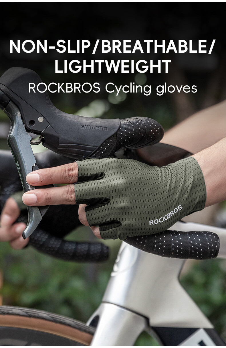 ROCKBROS Bicycle Cycling Glove Full Finger Breathable Anti-slip Shockproof Bike Glove Men Women ...
