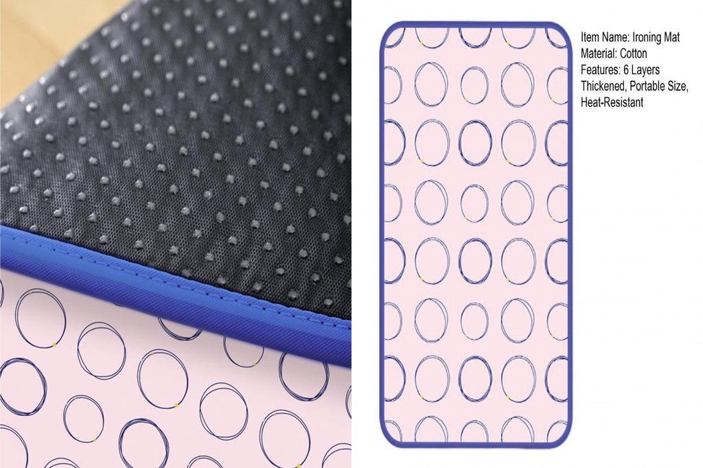 BIU_ Small Space Ironing Mat Travel Ironing Mat Foldable Heat-resistant ...