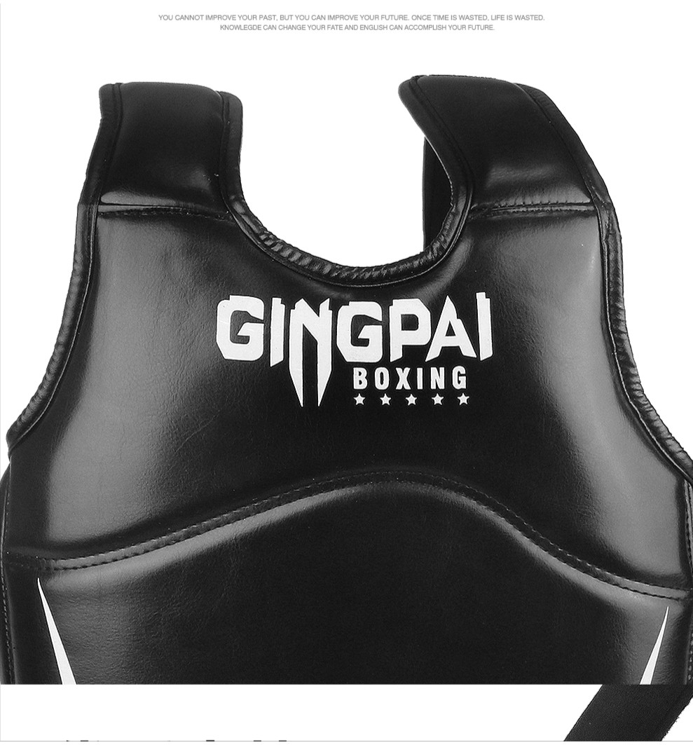 Boxing Chest Guard Kickboxing Body Vest Protector Martial Arts ...