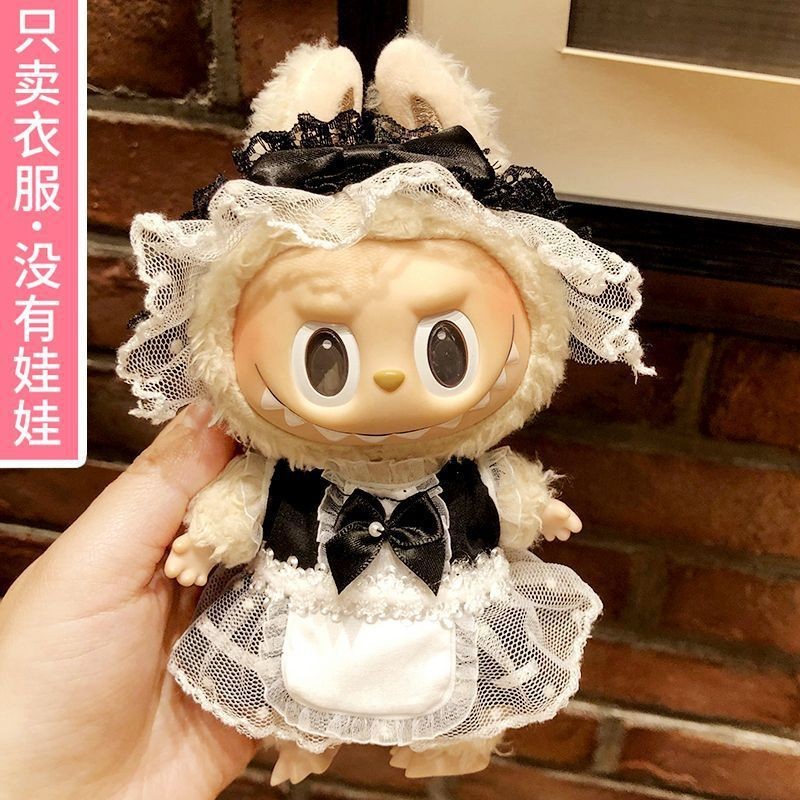 Popmart 17cm Labubu Macaron Halloween Clothes Cosplay Bunny Girlcostume ...