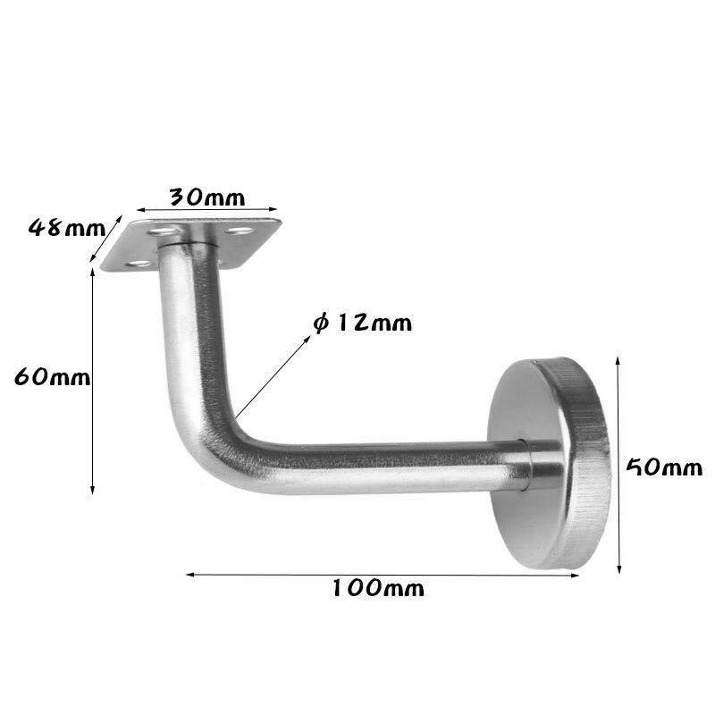 304 Stainless Steel Stair Support Wall Bracket Solid Wood Handrail ...