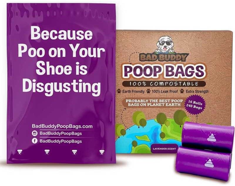BAD BUDDY Compostable Poop 240 Bags, 100% Earth Friendly, Extra Thick ...