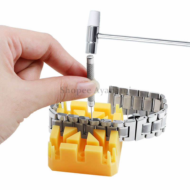 6/9 Pcs Watch Link Chain Removal Tool Hammer Punch Pins Strap Holder ...