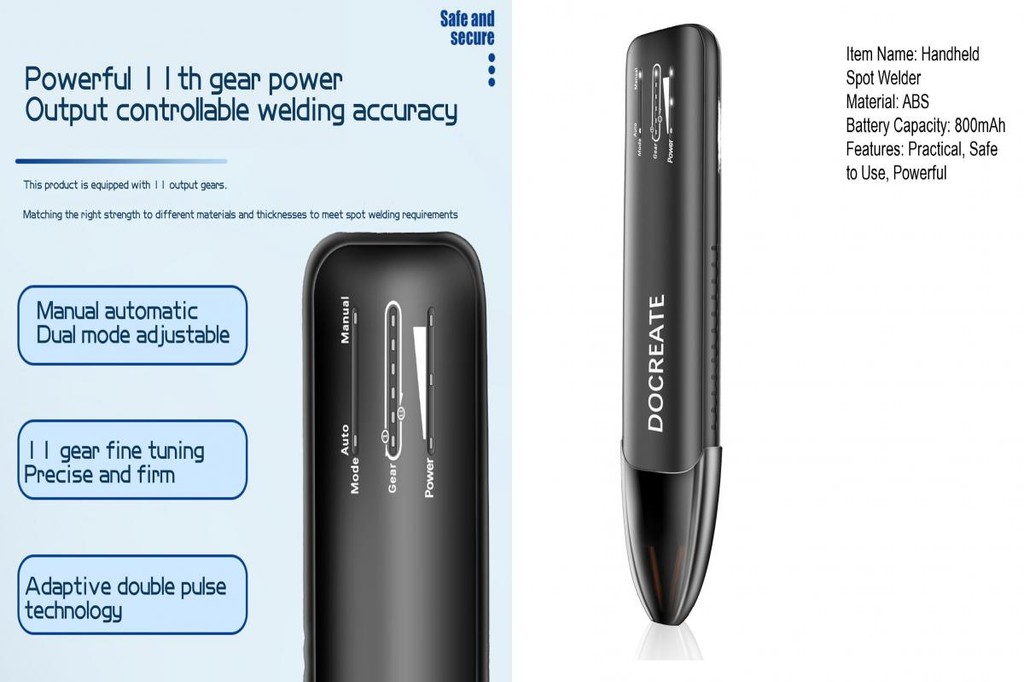 Spot Welding Machine Welding Tool Portable Handheld Spot Welder with 11 ...