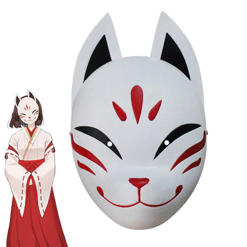 Genshin Impact Hanachirusato Cosplay Fox Kazari Hanachiru Sato Mask ...