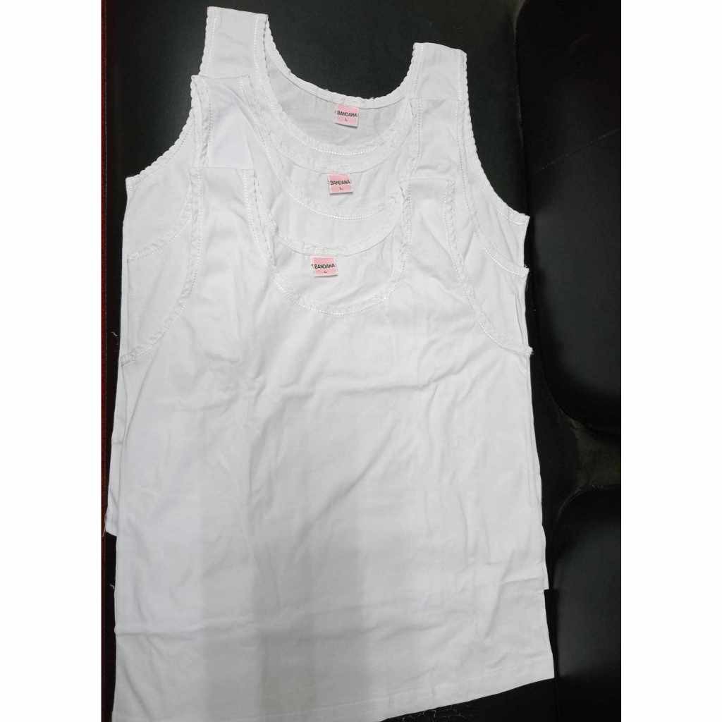 BANDANA SANDO PLAIN WHITE FOR ADULT (3IN 1) | Shopee Philippines
