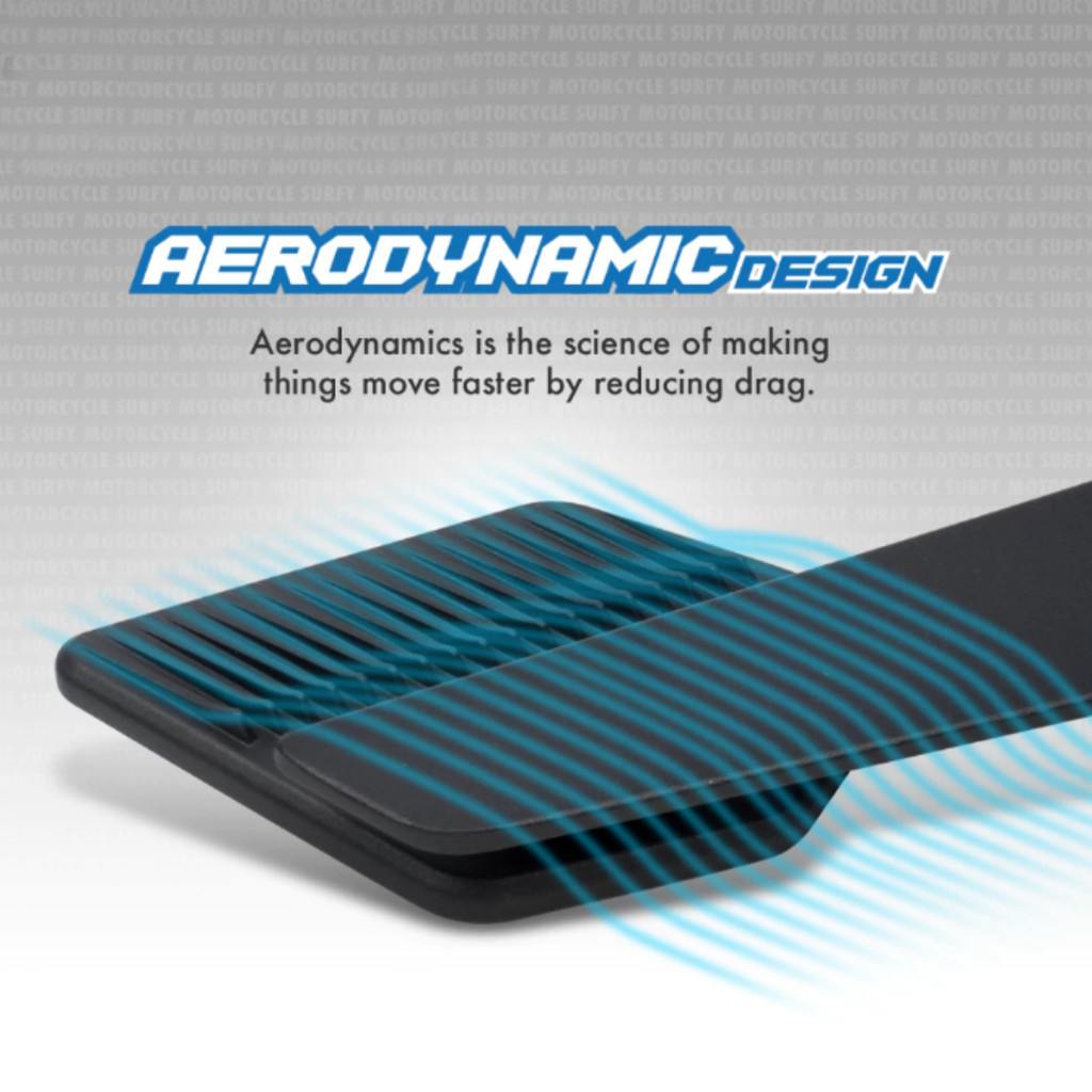 sleek universal motorcycle mirror stealth max aerodynamic foldable ...