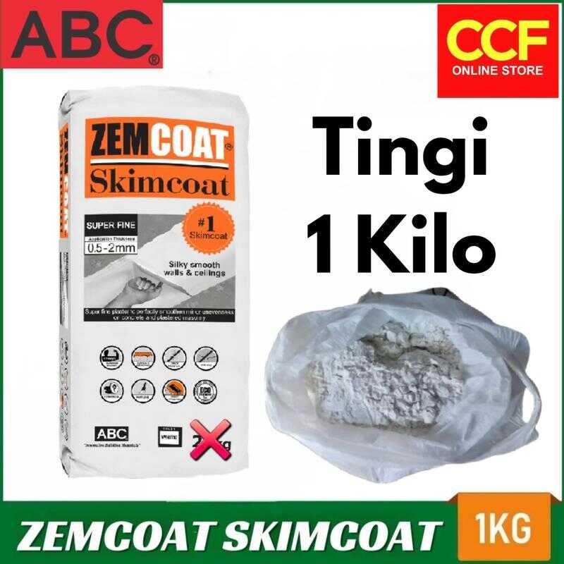Zemcoat Skimcoat White Original Sold Per 1 Kilo Tingi | Shopee Philippines