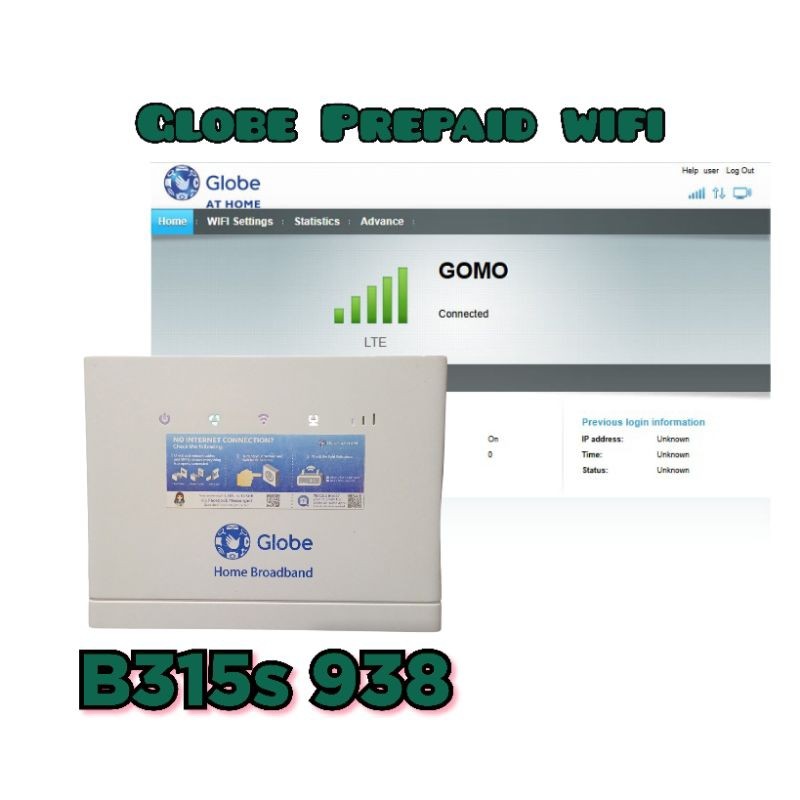 B315S-938 GLOBE Prepaid Wifi ( SECONDHAND PREPAID WIFI ) | Shopee ...