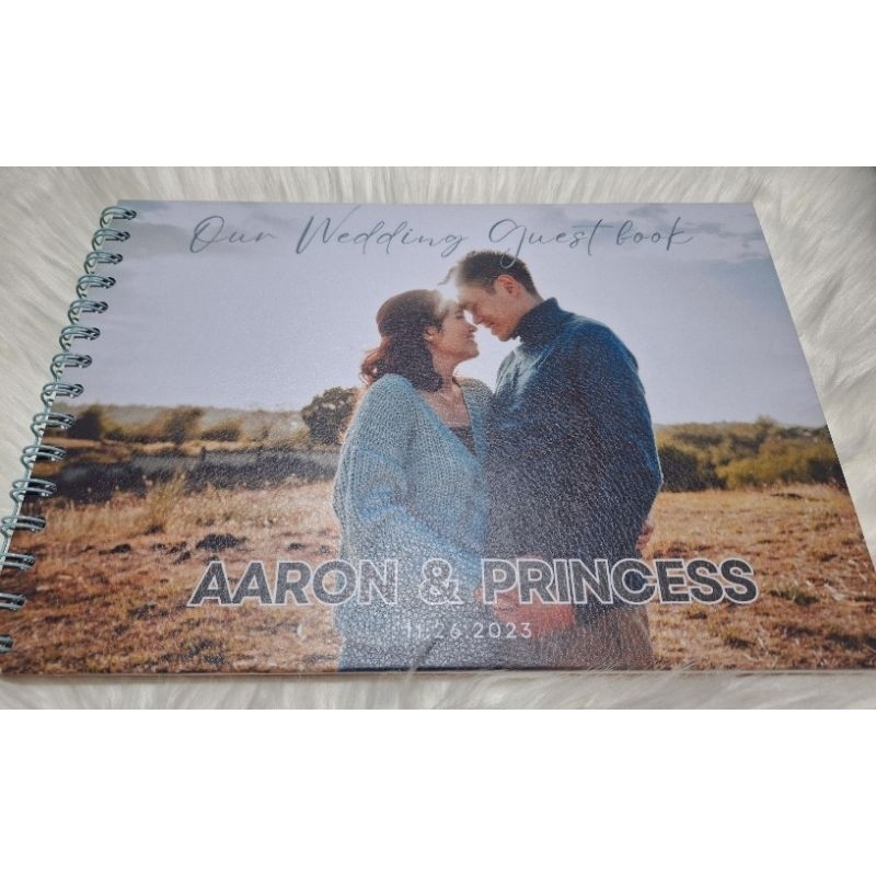 Personalized Wedding Guest book (hardbound) | Shopee Philippines