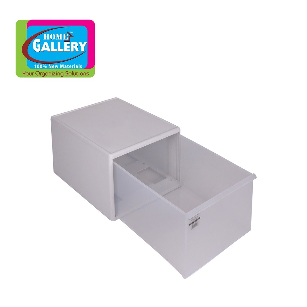 Home Gallery Plastic Single Drawer 56L | Multi-Purpose Stackable ...