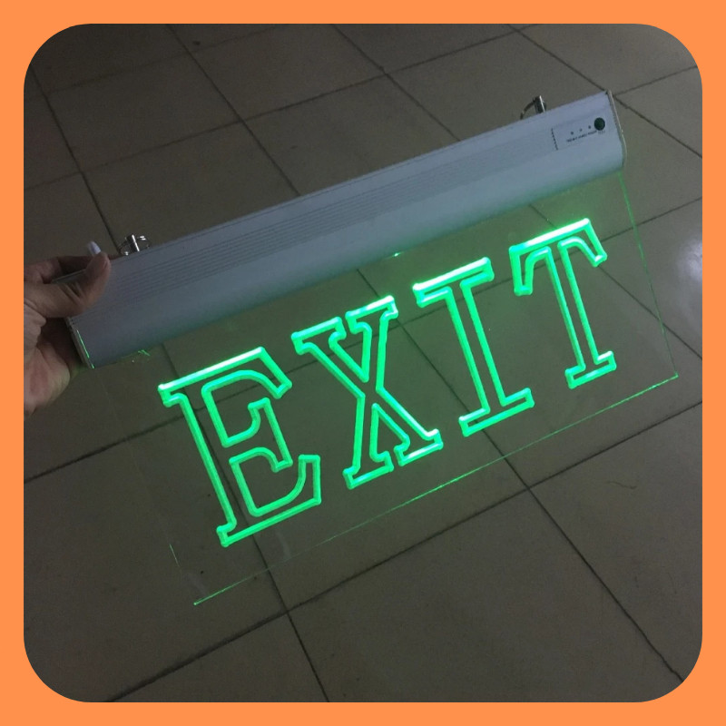 LED Exit Signage Emergency Exit Light Safety Signage Green Light ...