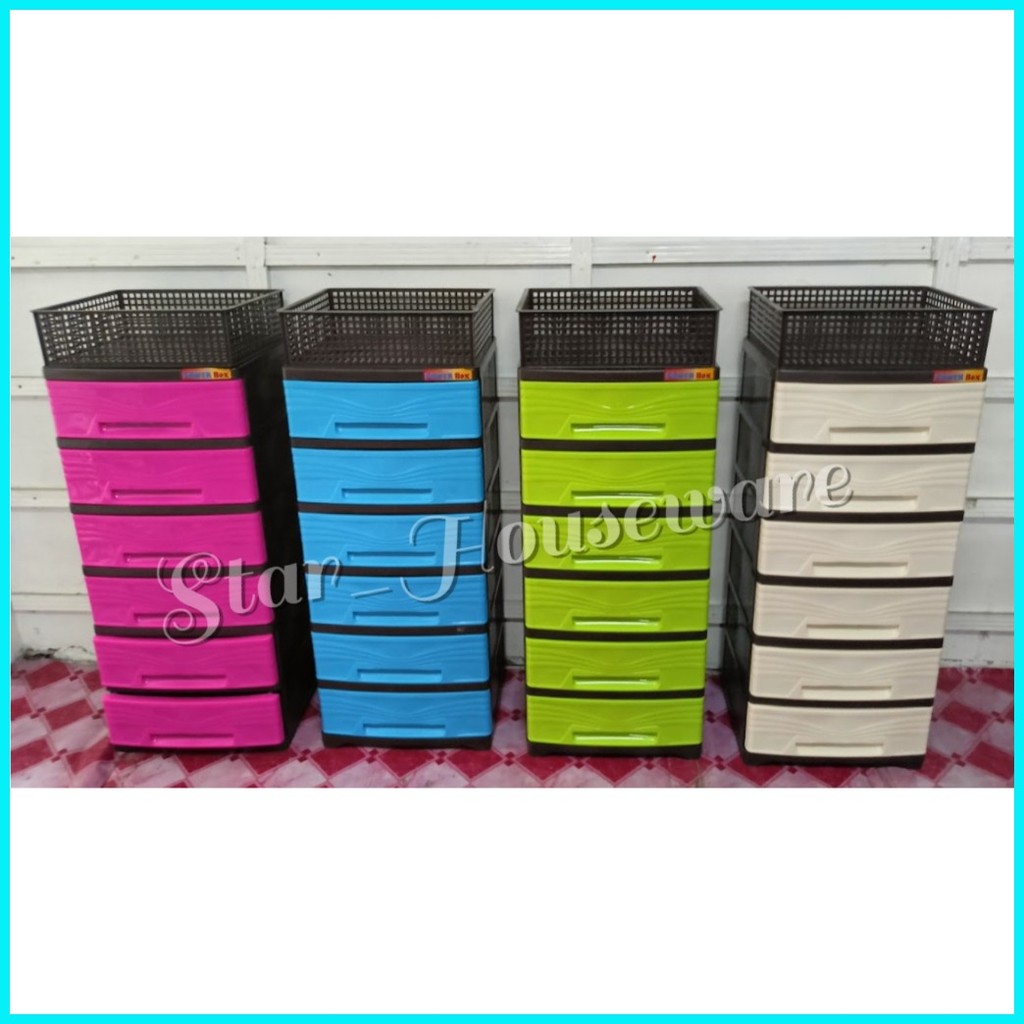 UNI-LUCKY 6 LAYER DRAWER POWER BOX ULTIMATE DRAWER WITH TRAY (#399-6L ...