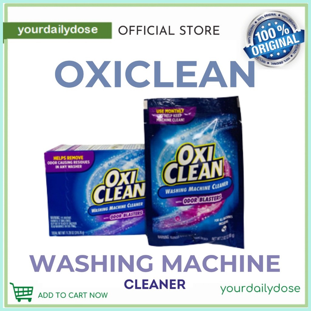 OxiClean Washing Machine Cleaner with ODOR BLASTERS 80g | Shopee ...