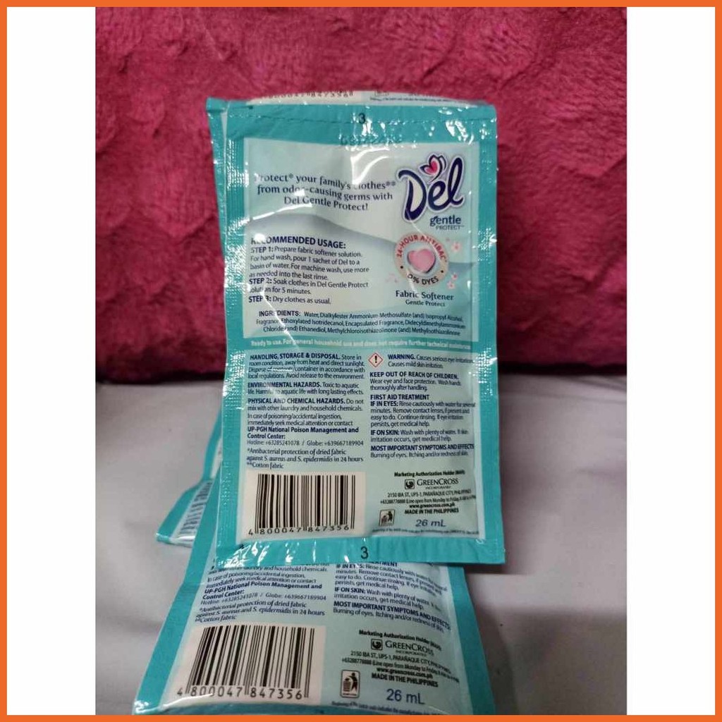 ⭐ DEL BABY fabric conditioner 12pcs sachet 26ml | Shopee Philippines