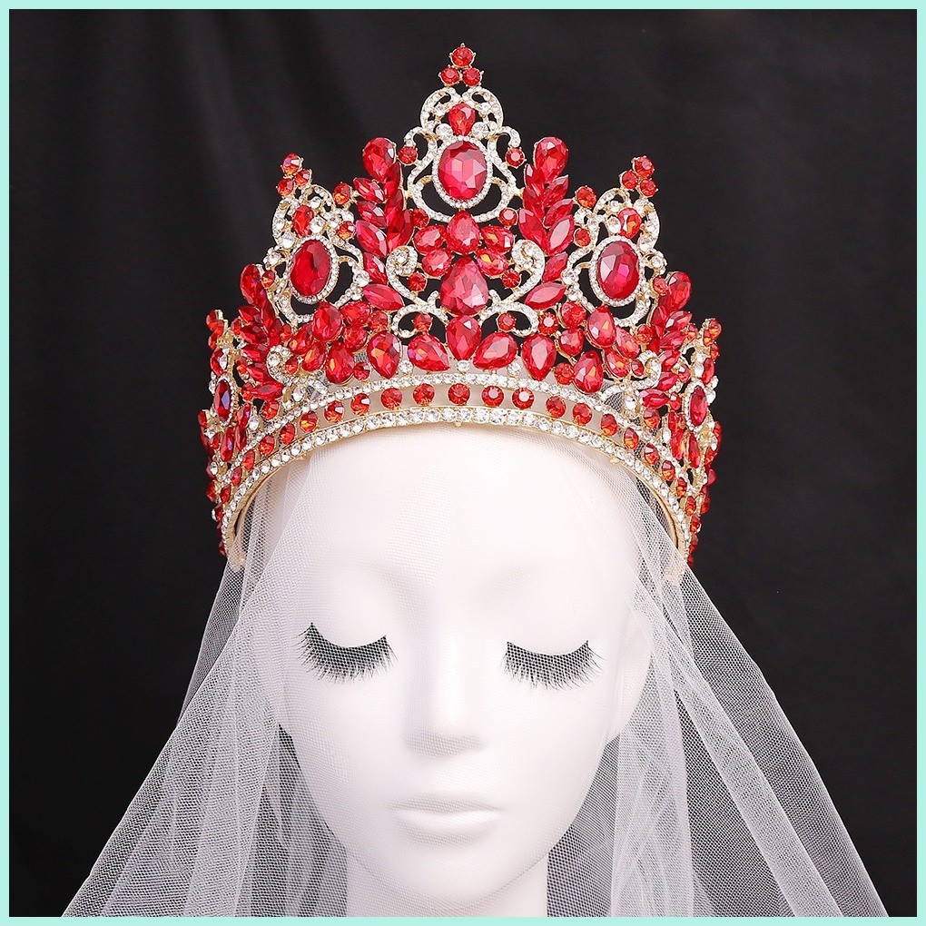 Big Miss Universal Pageant Crown Adjustable Rhinestones Crown Wedding ...