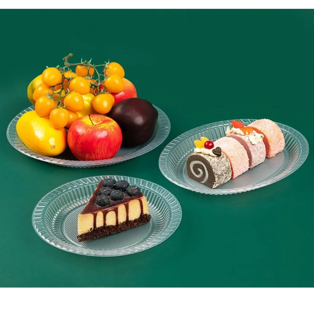 50/20/10pcs Disposable Plate Plastic Dinner Plate High Temperature ...